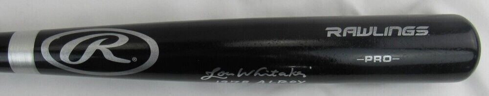 Lou Whitaker Signed Rawlings Bat "1978 AL ROY" & "WSC 1984" (JSA) Detr ...