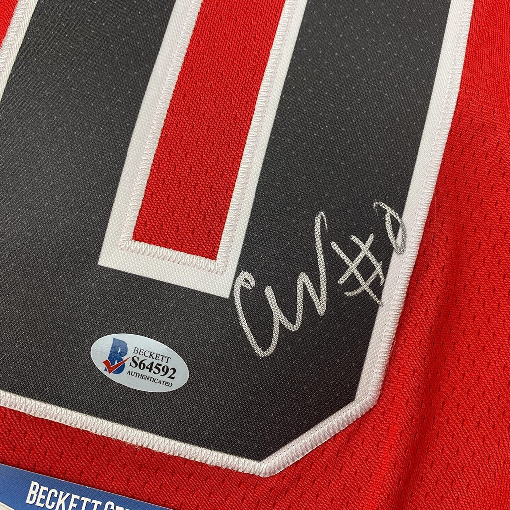 Framed Autographed/Signed Coby White 33x42 Chicago Red Basketball Jers ...