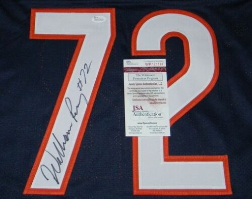 WILLIAM REFRIGERATOR PERRY SIGNED AUTOGRAPHED CHICAGO BEARS #72 NAVY J ...