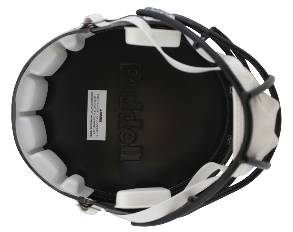 Ravens Ray Lewis & Ed Reed Signed Full Size Speed Rep Helmet BAS Witne ...