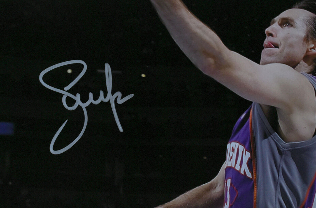 Steve Nash Autographed Phoenix Suns 16x20 Lay Up Photo - Beckett W Hol ...