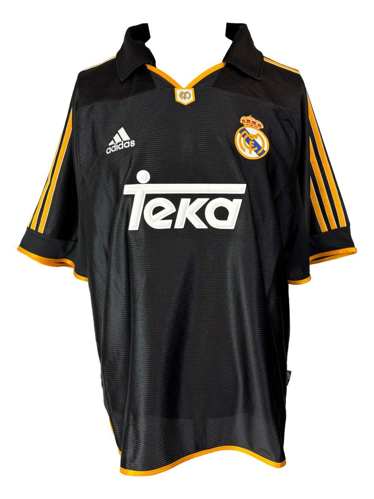 Luis Figo Signed Real Madrid Black Adidas Soccer Jersey BAS 58440 ...
