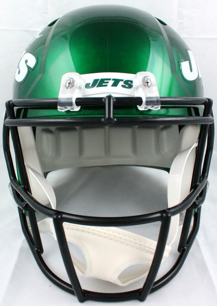 Elijah Moore Autographed New York Jets F/S Speed Helmet-Beckett W Holo ...