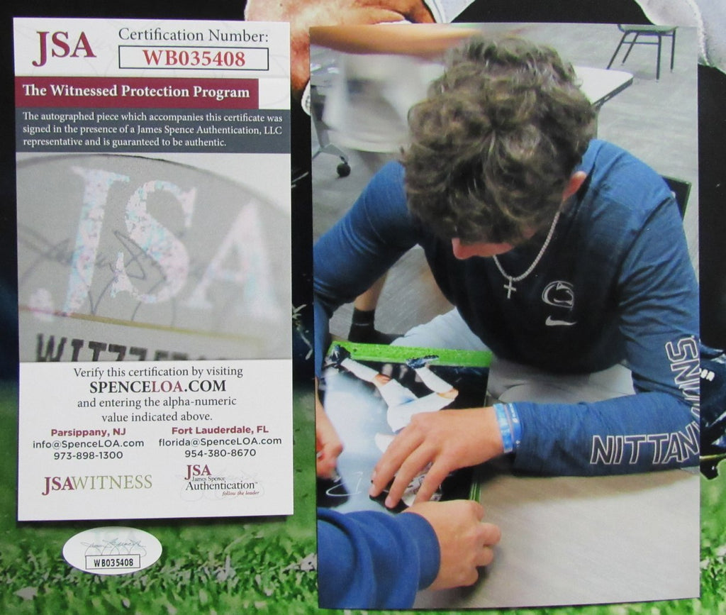 Drew Allar Autographed 16x20 Photo Penn State JSA 182890 – Super Sports ...