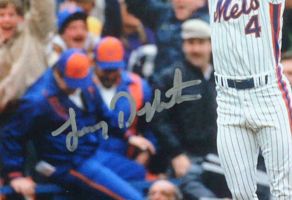 Lenny Dykstra Autographed 8x10 New York Mets Celebrating Photo- JSA W ...