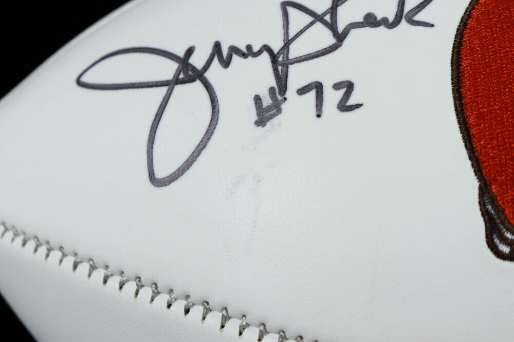 Jerry Sherk Signed Cleveland Browns Logo Football Inscribed DPOY 1976 ...
