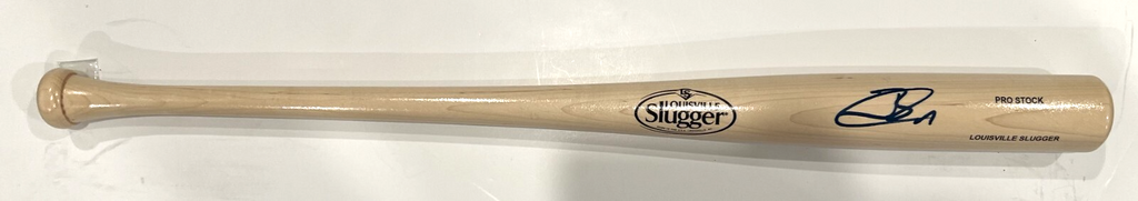 Brewers JACKSON CHOURIO Signed Louisville Slugger Blonde Bat AUTO - ML ...