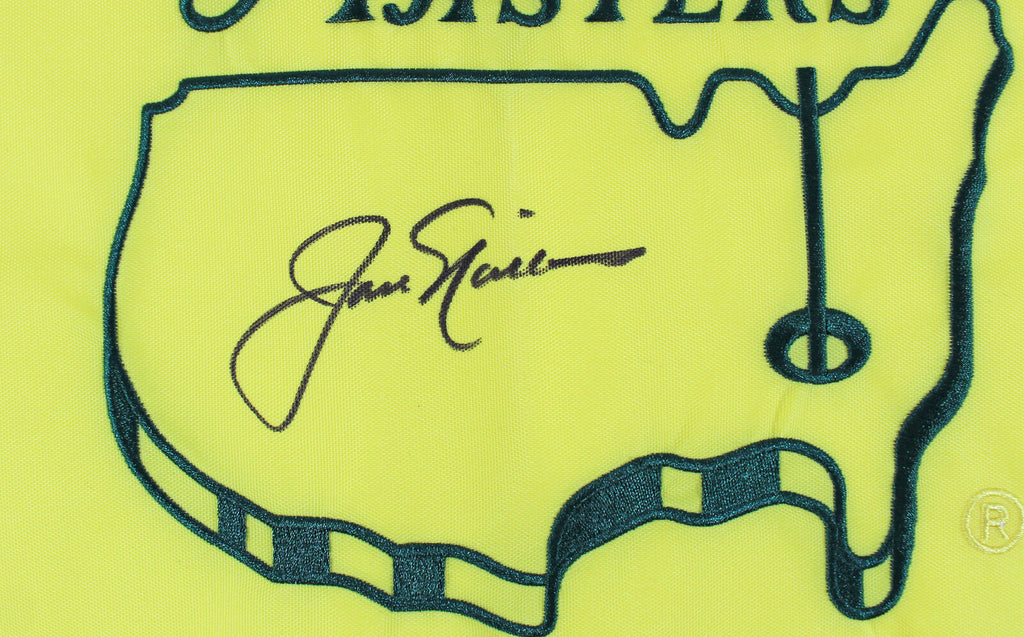 Jack Nicklaus Authentic Signed Augusta National Masters Pin Flag JSA ...