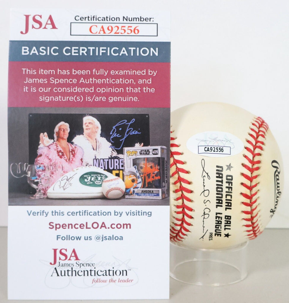Dusty Baker Autographed Official National League Baseball JSA COA ...