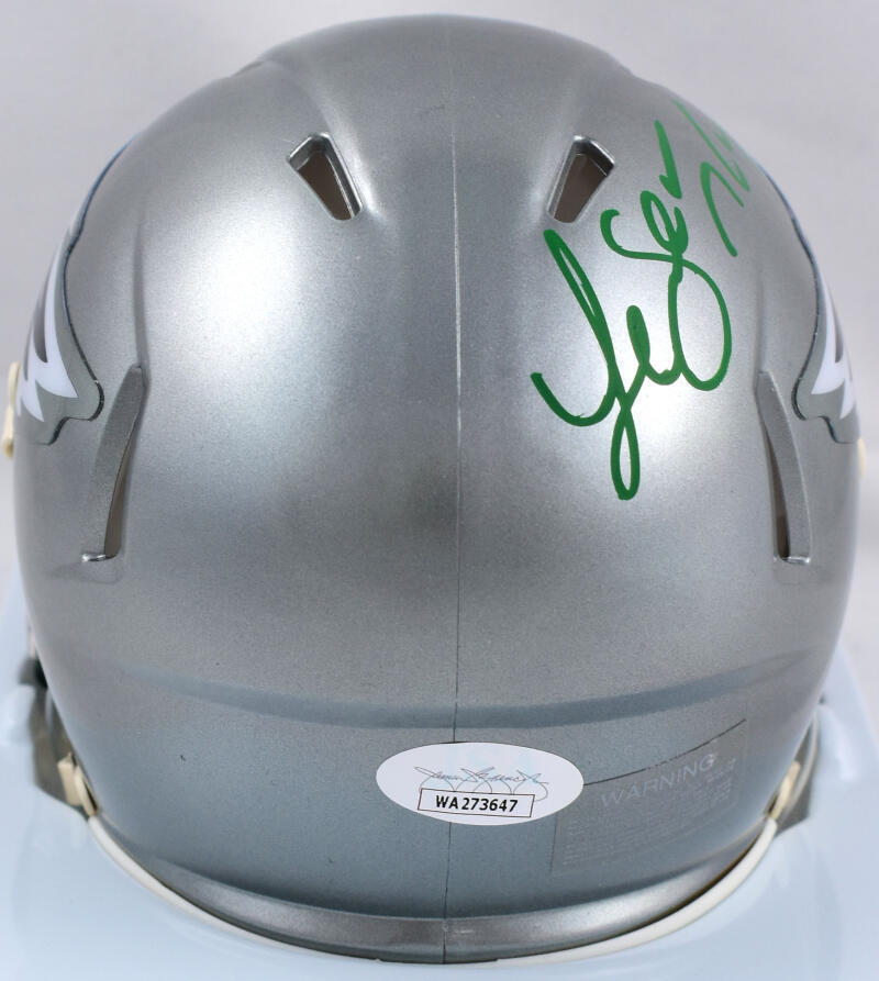 LeSean McCoy Autographed Philadelphia Eagles Flash Speed Mini Helmet ...