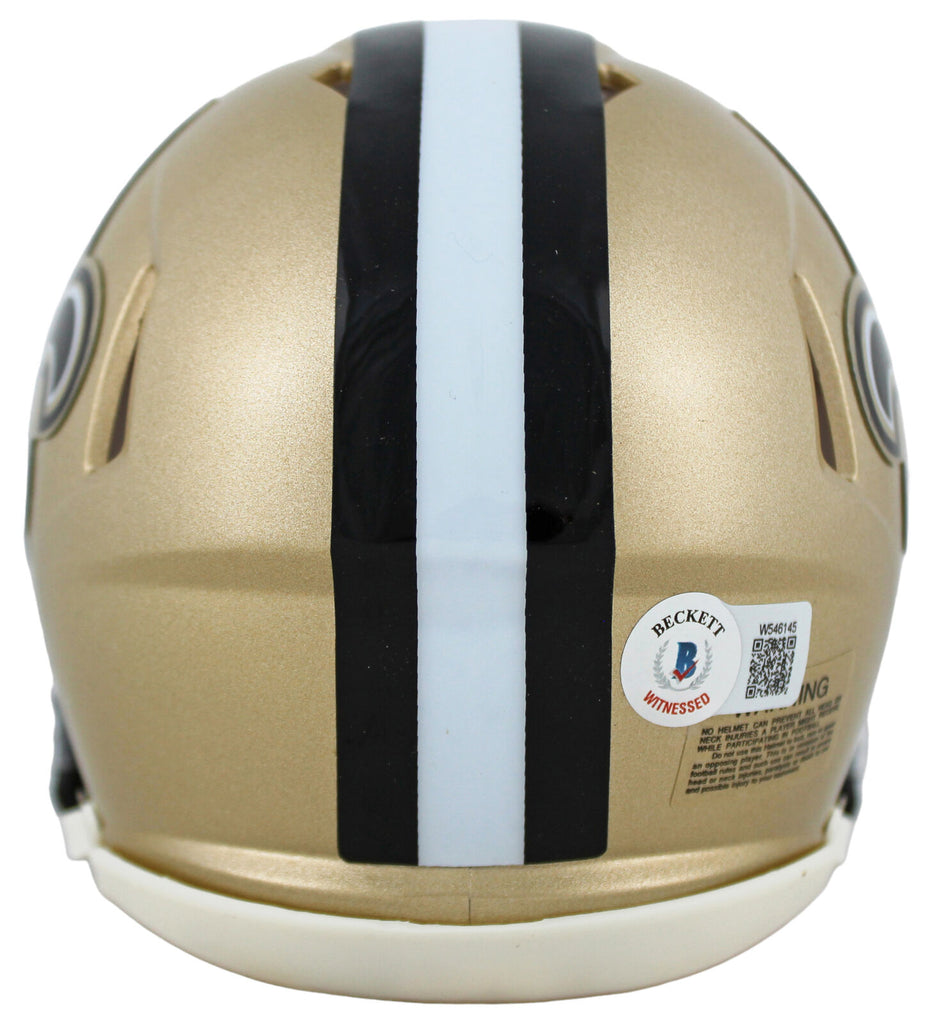 Saints Chris Olave Authentic Signed Speed Mini Helmet BAS Witnessed ...