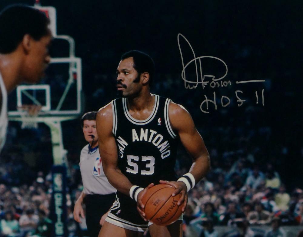 Artis Gilmore Signed Spurs 16x20 Looking to Pass Photo W/HOF- Jersey S ...