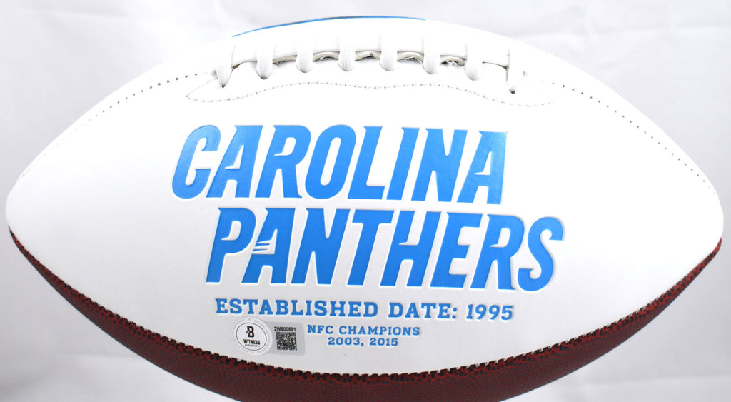 Chuba Hubbard Autographed Carolina Panthers Logo Football - Beckett W ...