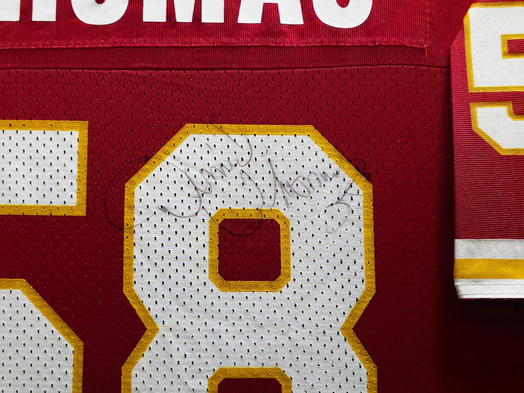 Chiefs Derrick Thomas Autographed Framed Red Champion Jersey PSA/DNA ...