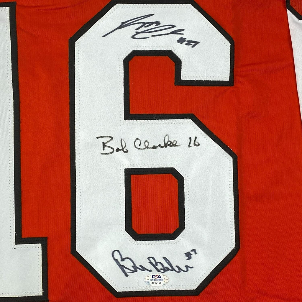 Framed Autographed/Signed LCB Line Leach, Clarke Barber 33x42 Jersey P ...