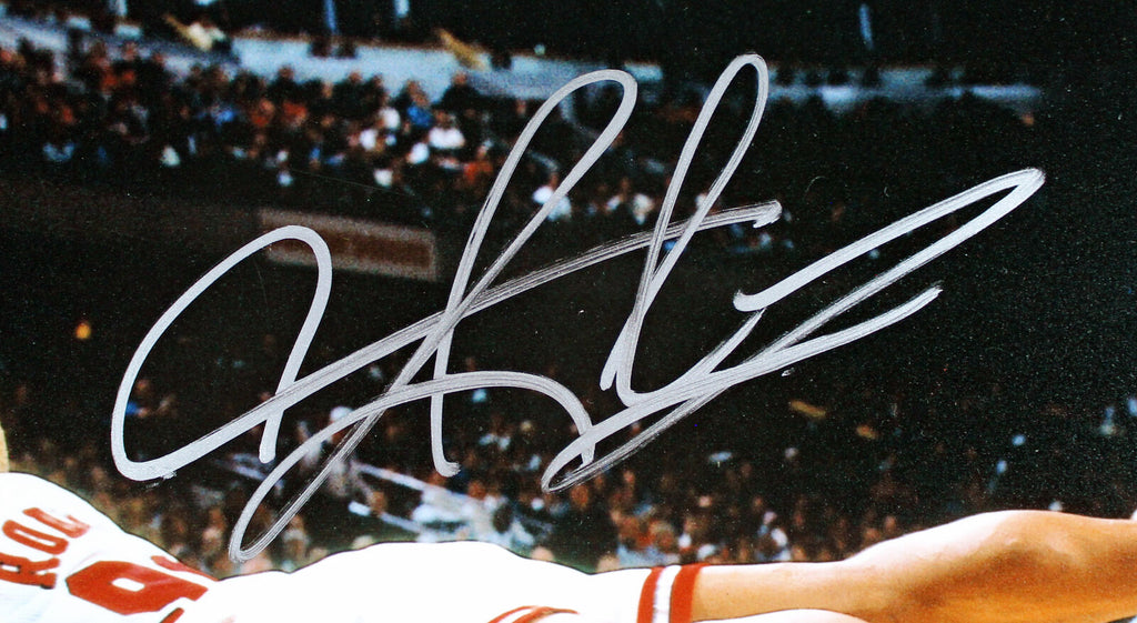 Bulls Dennis Rodman Authentic Signed 16x20 Horizontal Diving Photo BAS ...