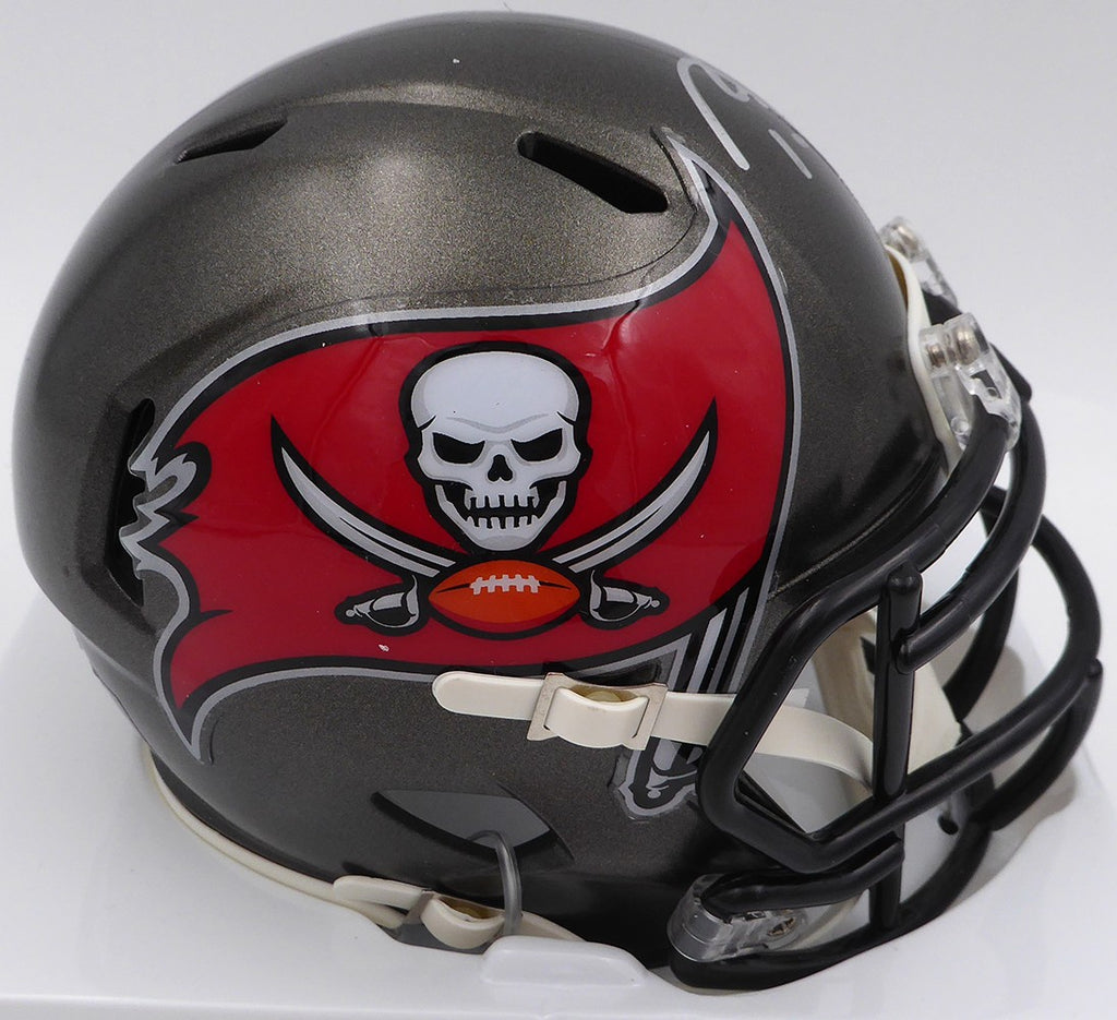 Tom Brady Autographed Tampa Bay Buccaneers Mini Helmet Beckett BAS QR ...