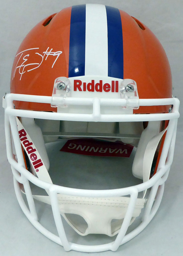 TRAVIS ETIENNE AUTOGRAPHED CLEMSON ORANGE FULL SIZE SPEED HELMET BECKE ...