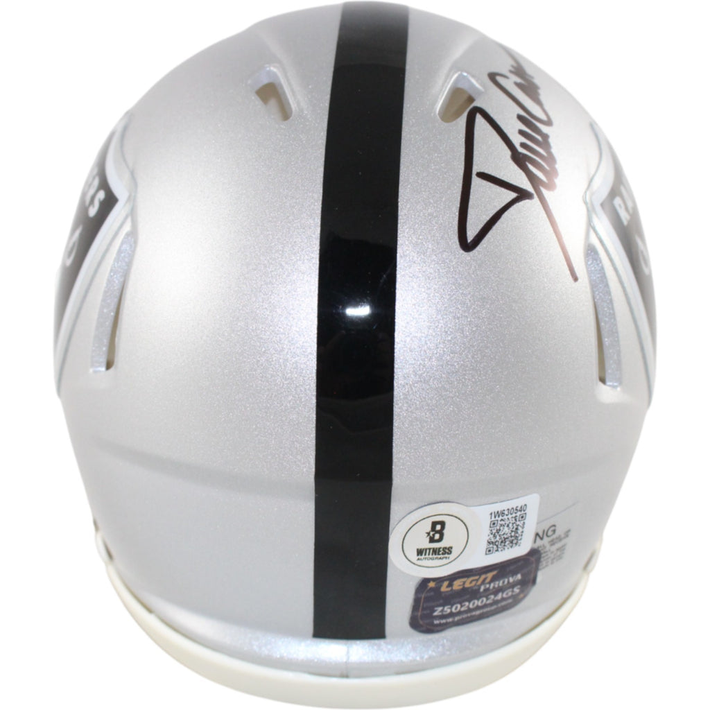 Dave Casper Autographed Las Vegas Raiders Mini Helmet HOF Beckett Witn ...