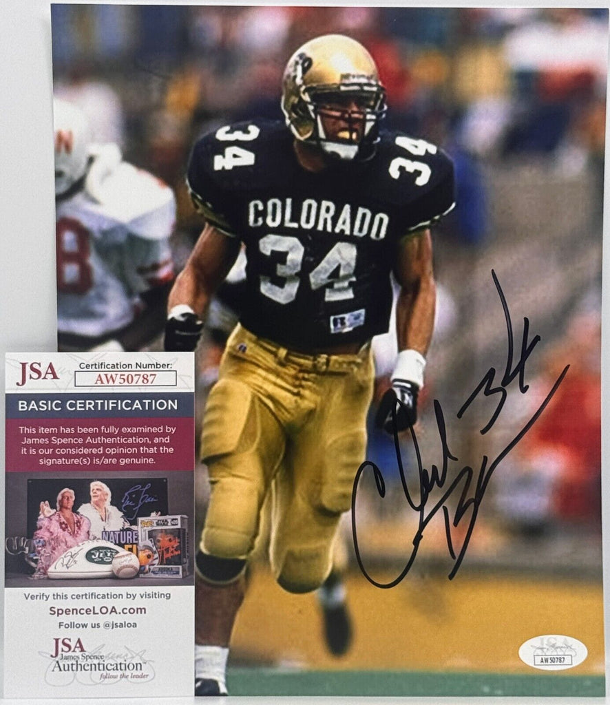 Chad Brown (CU Buffs) Autographed 8x10 Photograph (James Spence COA ...