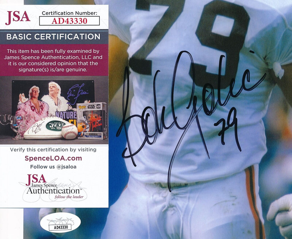 Bob Golic Autographed 8x10 Photo Cleveland Browns JSA – Super Sports Center
