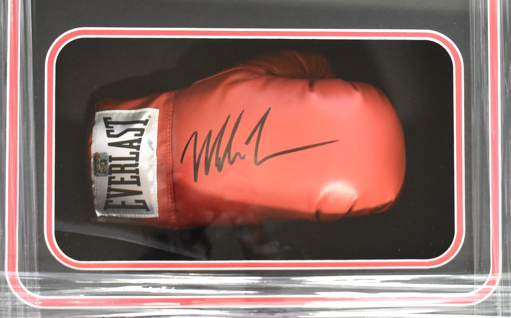 Mike Tyson Autographed Shadow Box Red Everlast Boxing Glove *Right-Fit ...