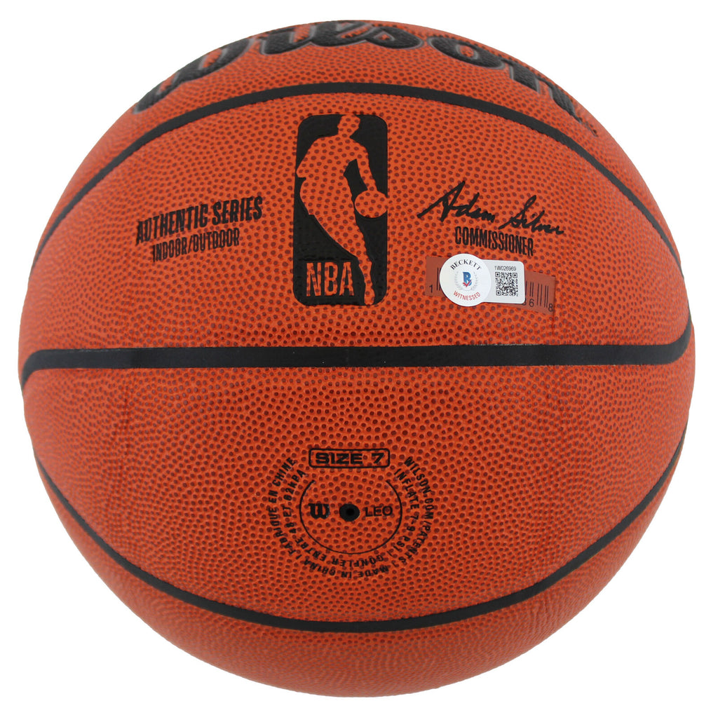 76ers Allen Iverson Authentic Signed Wilson Basketball BAS Witnessed ...