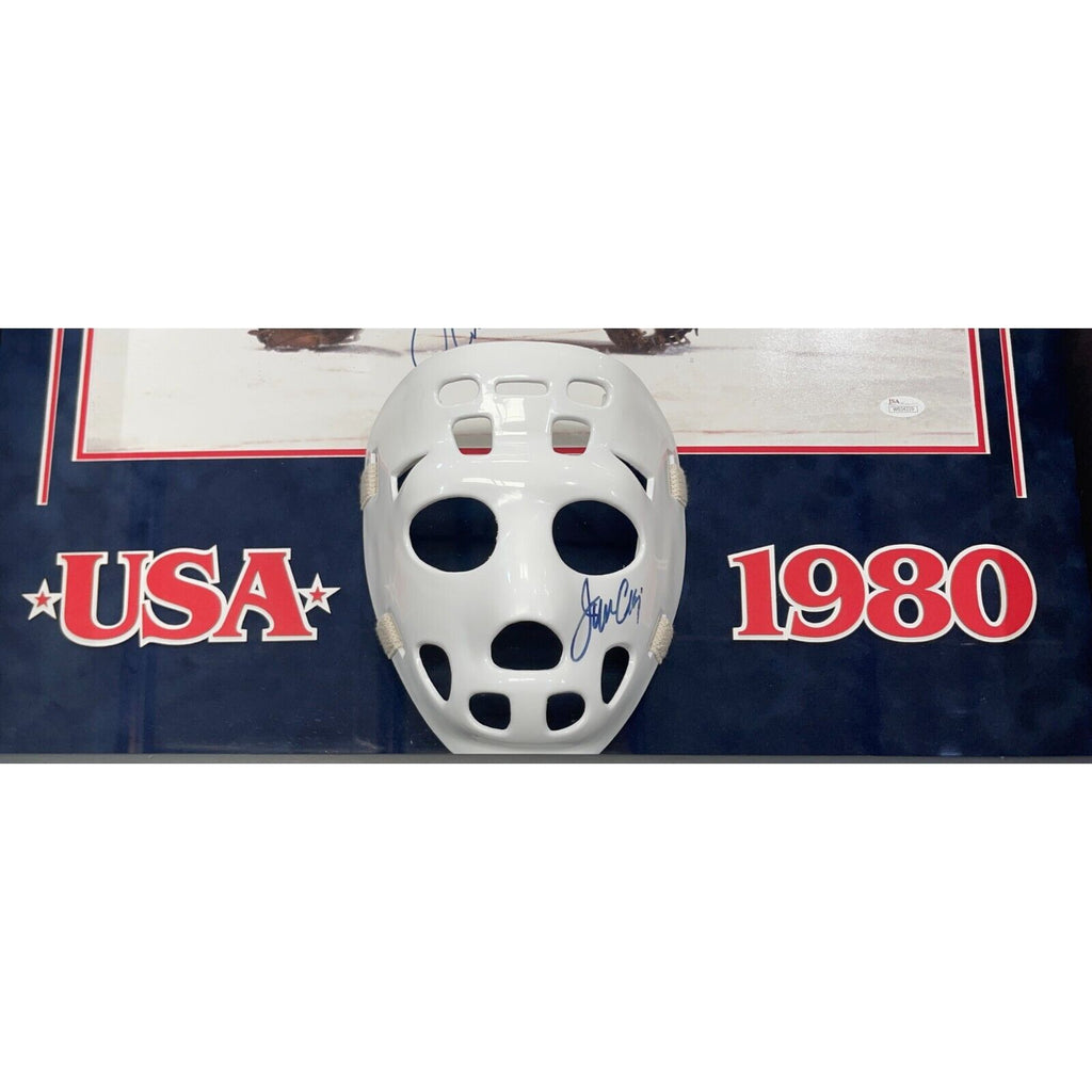 Jim Craig Autographed/Signed Framed Photo JSA 46048 – Super Sports Center