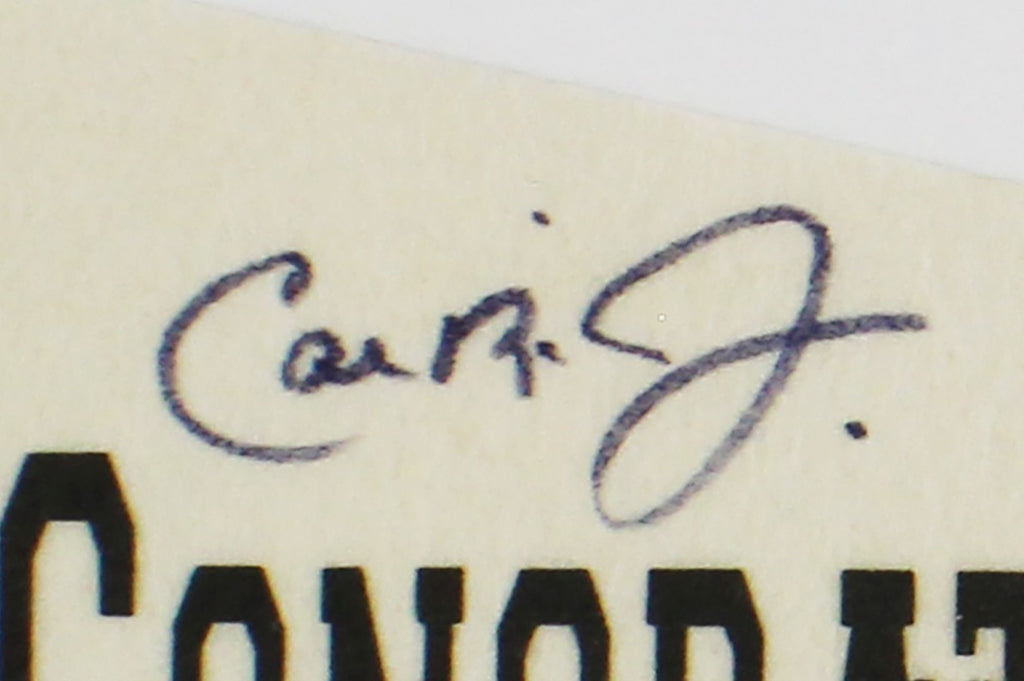 Cal Ripken Jr. Signed Baltimore Orioles Streak Week Congratulations Pe ...