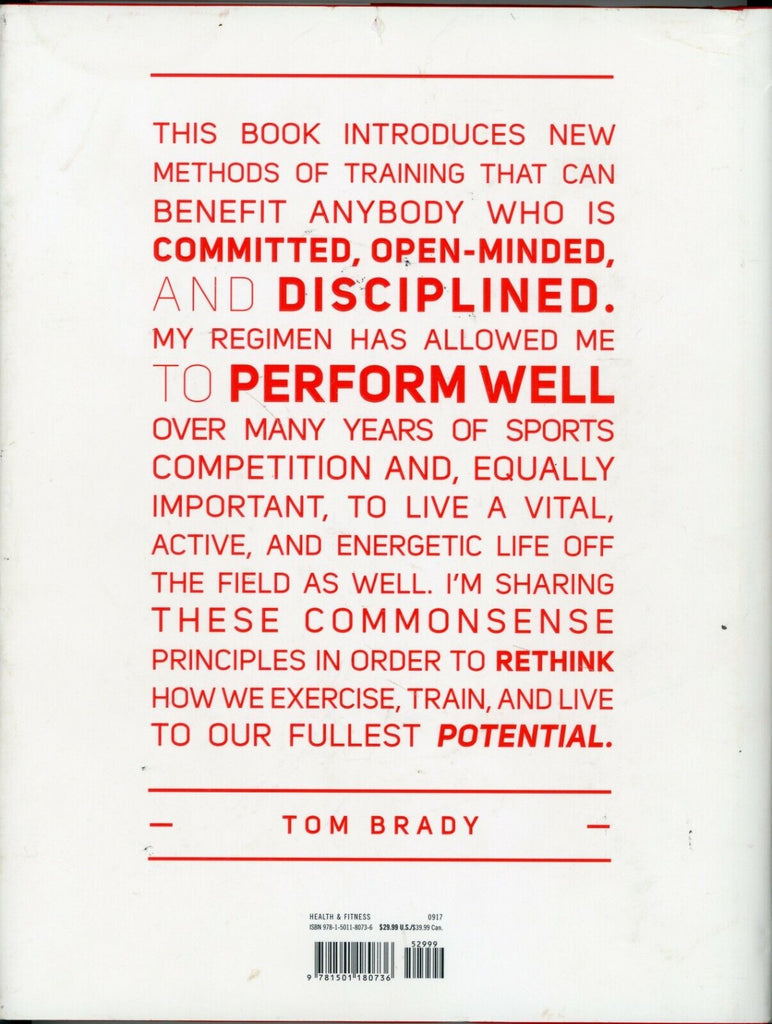 Tom Brady Signed The TB12 Method Hardcover Book JSA Hologram Authentic ...