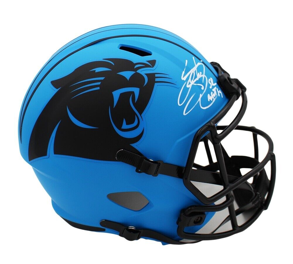 Steve Smith Sr Signed Panthers Speed Full Size Rave NFL Helmet "Agent ...