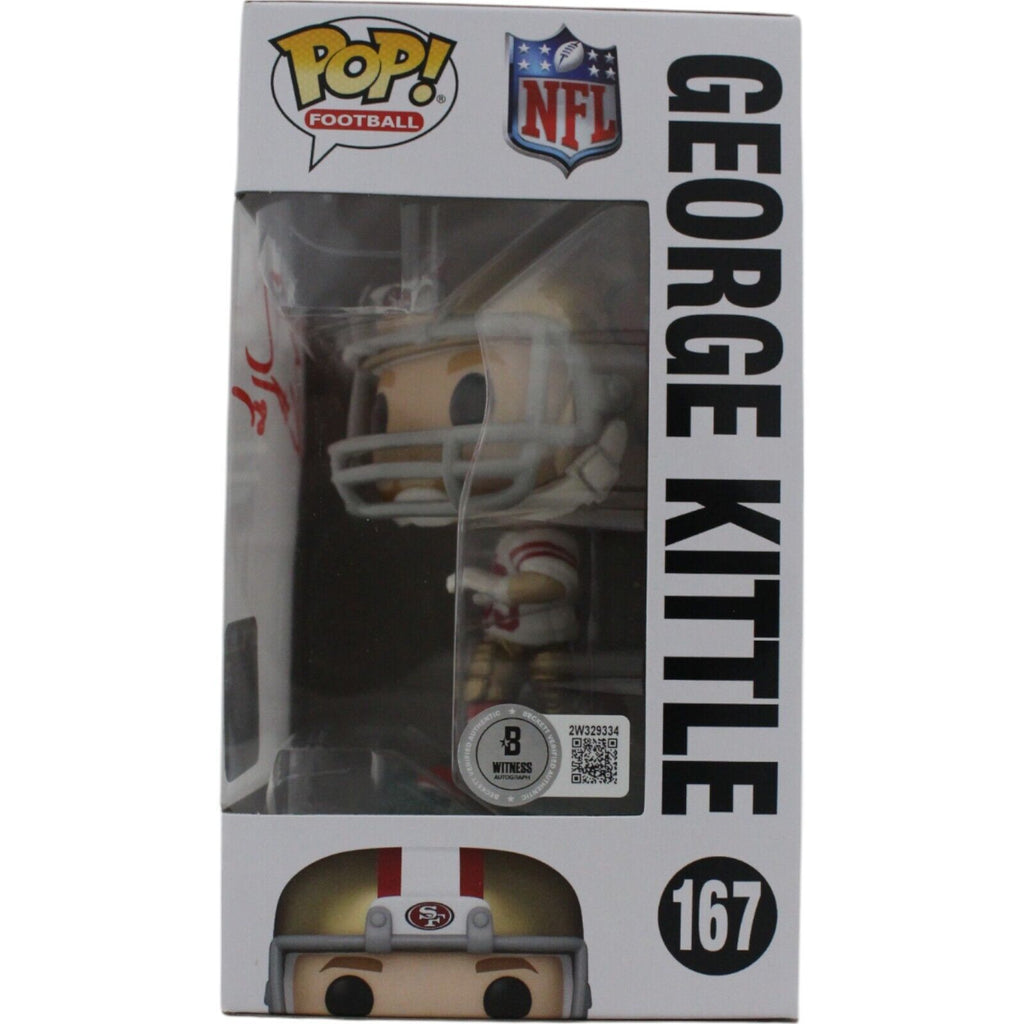 George Kittle Autographed San Francisco 49ers Funko Pop! #167 Beckett ...