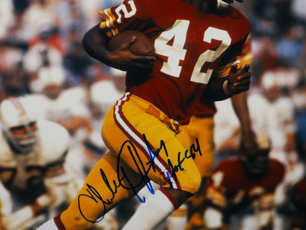 Charley Taylor Autographed Running With Ball 8x10 Photo w/ HOF- JSA W ...