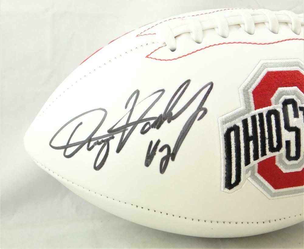 Dwayne Haskins Autographed Ohio State Buckeyes Logo Football-Beckett A ...