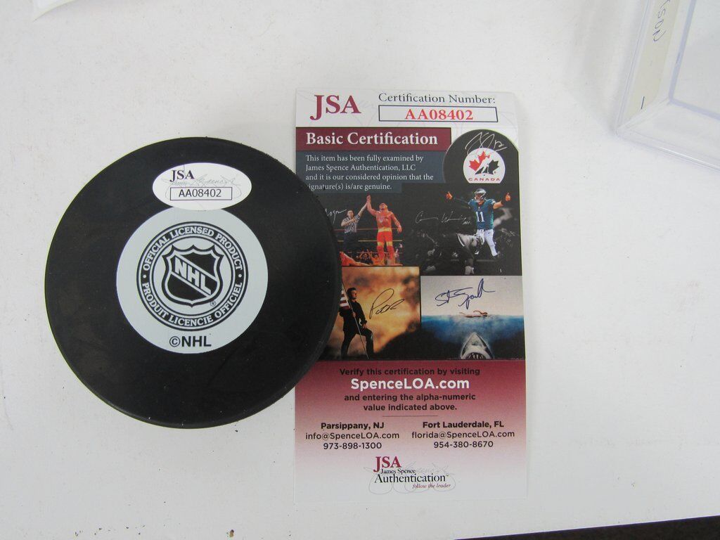 Joe Watson Philadelphia Flyers Autographed/Signed Flyers Logo Puck JSA ...
