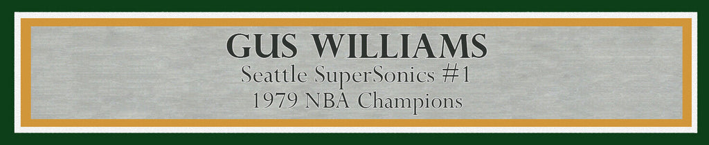 GUS WILLIAMS AUTOGRAPHED FRAMED 8X10 PHOTO SEATTLE SUPERSONICS MCS HOL ...