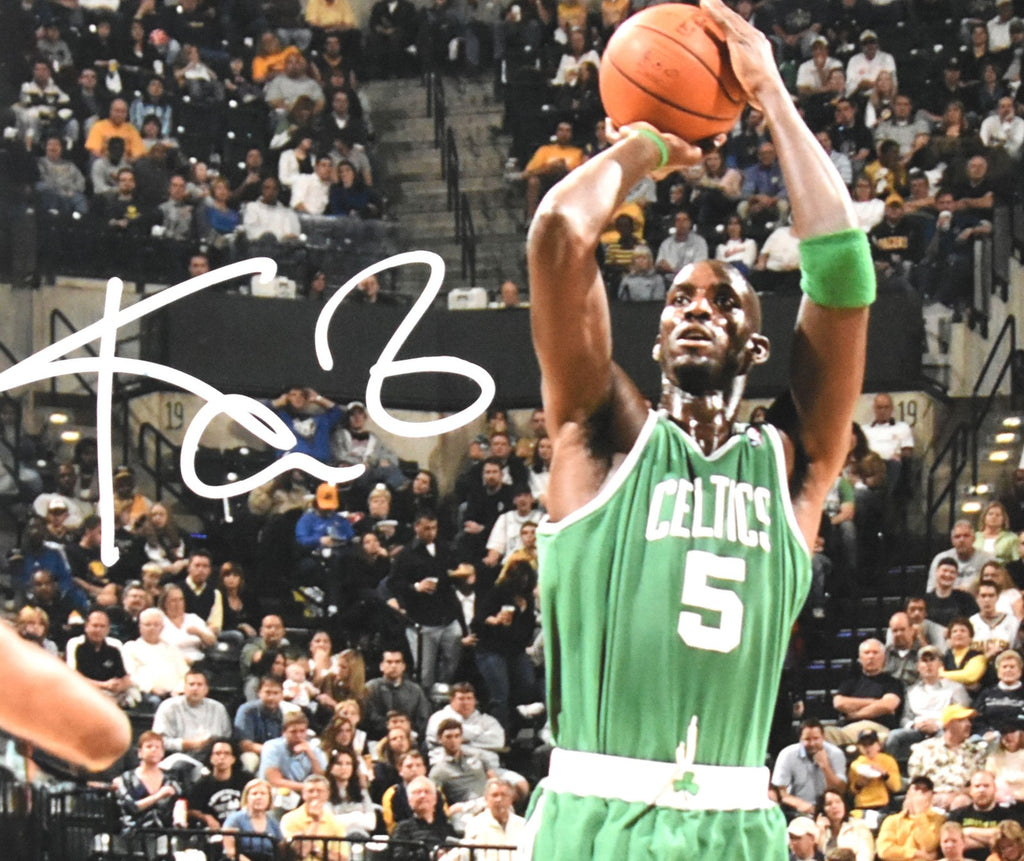 Kevin Garnett Autographed Boston Celtics 8x10 Jump Shot Photo-Beckett ...