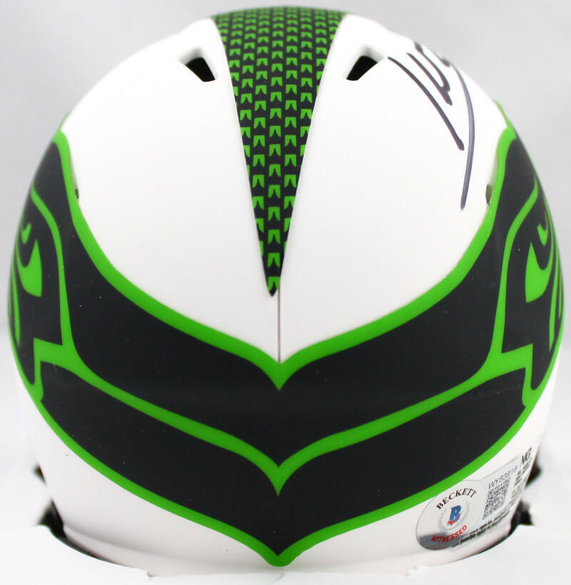 Kenneth Walker III Signed Seahawks Lunar Speed Mini Helmet-Beckett W H ...