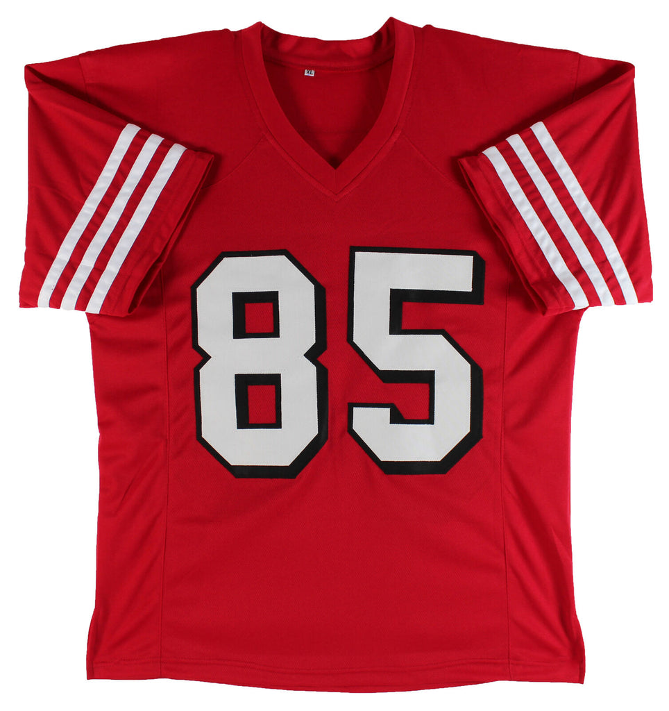 George Kittle Authentic Signed Red Pro Style Jersey w/ Dropshadow BAS ...