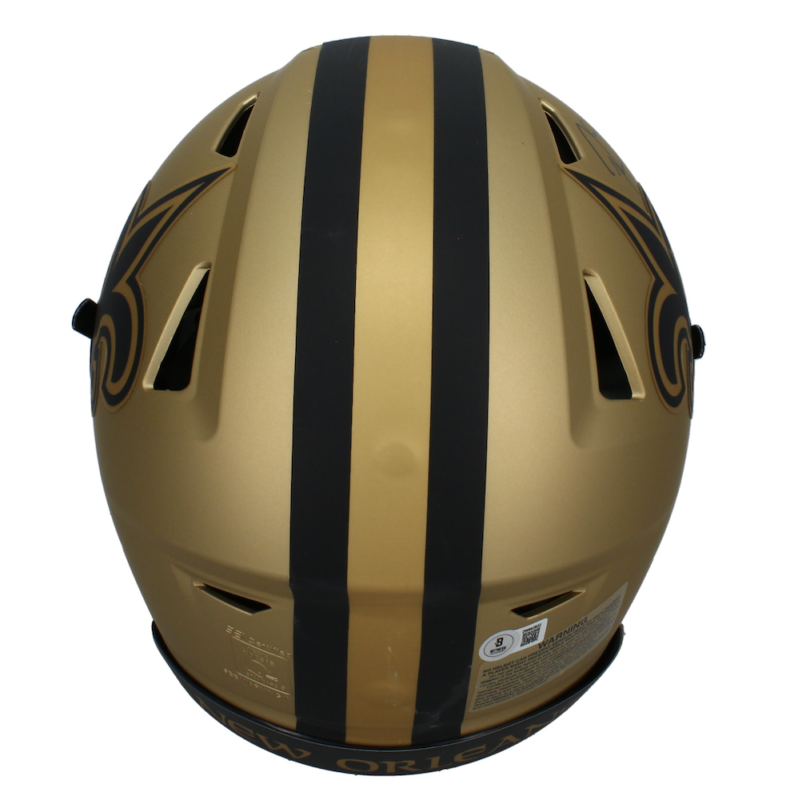 Rashid Shaheed Autographed Saints 'RAVE' Authentic Speedflex Helmet Be ...