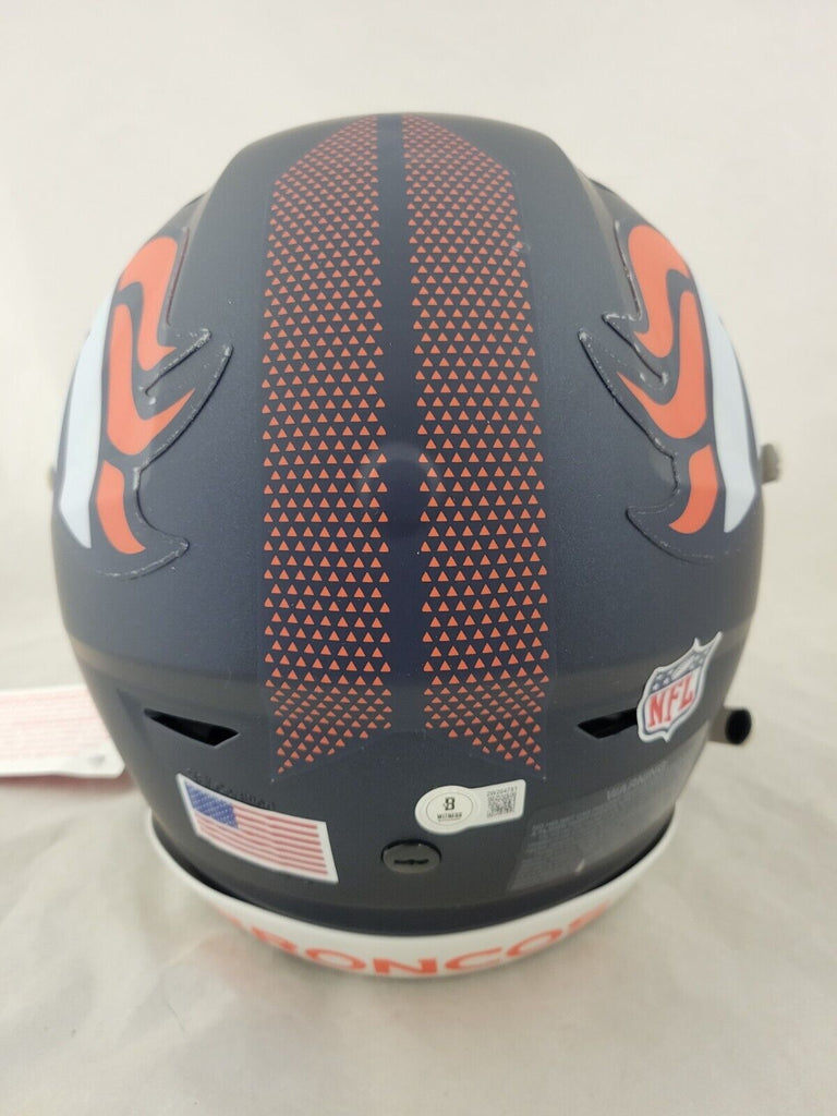 BO NIX SIGNED DENVER BRONCOS F/S 2024 SPEEDFLEX AUTHENTIC HELMET BECKE ...
