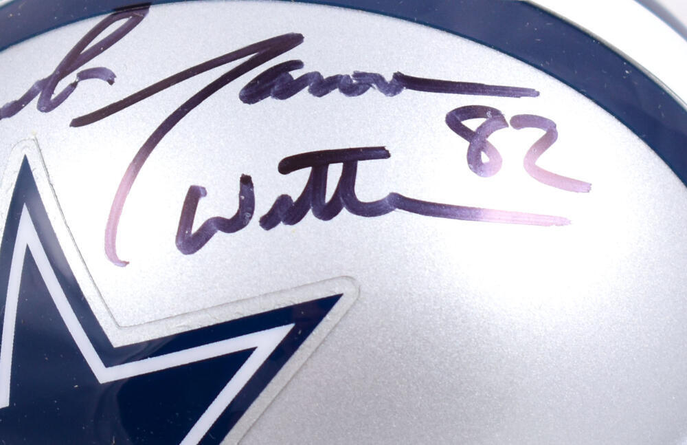 Jay Novacek Jason Witten Autographed Dallas Cowboys Mini Helmet- Becke ...