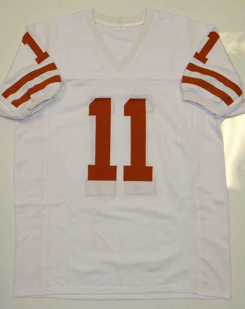 Major Applewhite Autographed White College Style Jersey- JSA W Authent ...