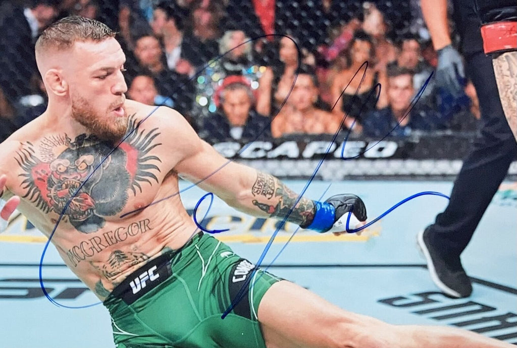 Conor McGregor Signed Framed 8x10 UFC Leg Kick Photo BAS – Super Sports ...