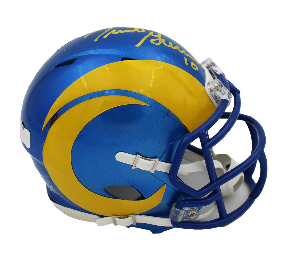 Trent Green Signed Los Angeles Rams Speed NFL Mini Helmet – Super ...