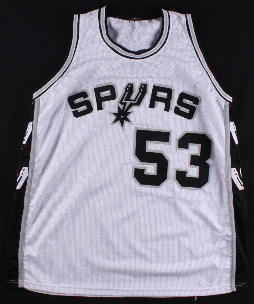 Artis Gilmore Signed White San Antonio Spurs Jersey (Leaf COA) Inscrib ...