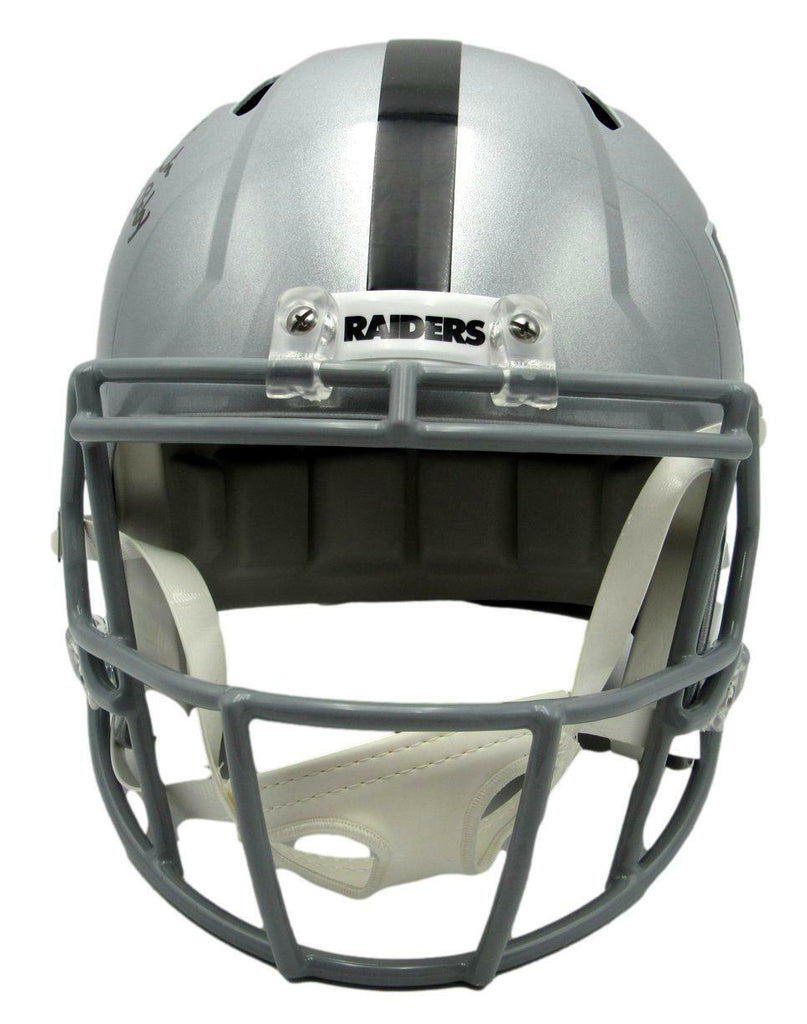 Richard Seymour Signed Raiders Speed Full Size Replica Helmet Beckett ...