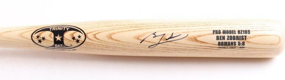 Ben Zobrist Signed Trinity Player Model Bat (MLB & Fanatics) 2016 Chic ...