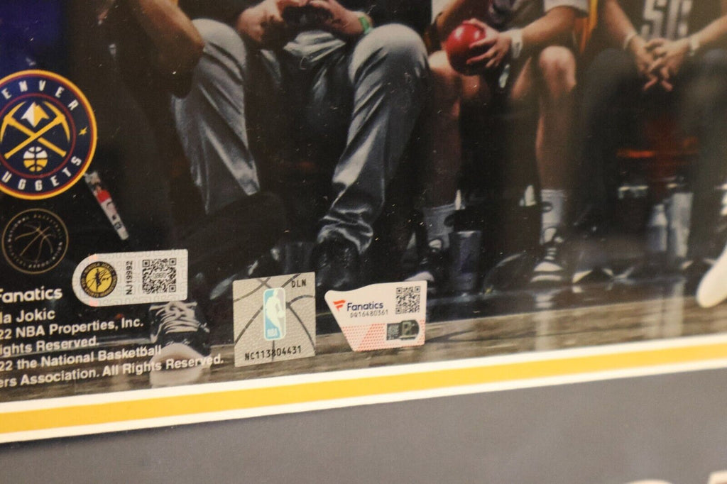 Nikola Jokic Signed 16x20 Shooting in Finals Photo Deluxe Framed Fanat ...