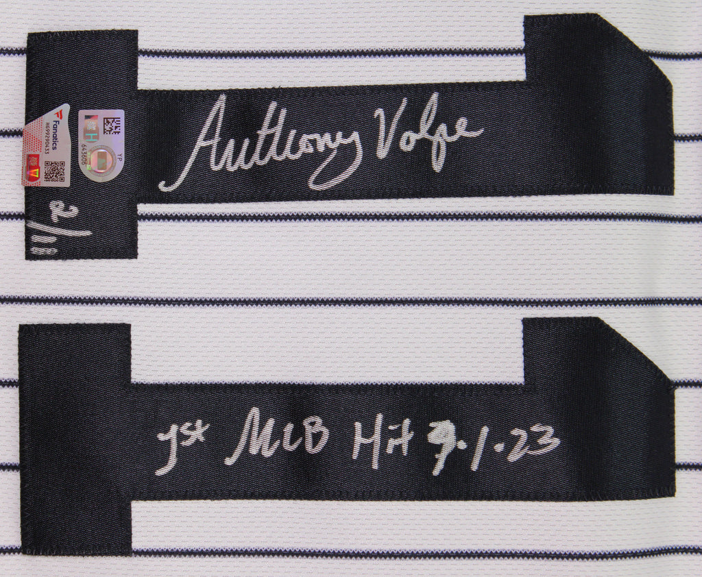 Yankees Anthony Volpe "1st MLB Hit" Signed Nike Pinstripe Jersey Fanat ...